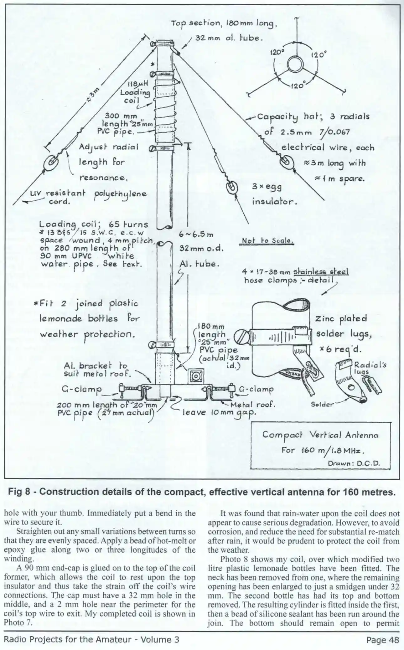 VK4PK - 160 Meter Vertical as build by VK4RA